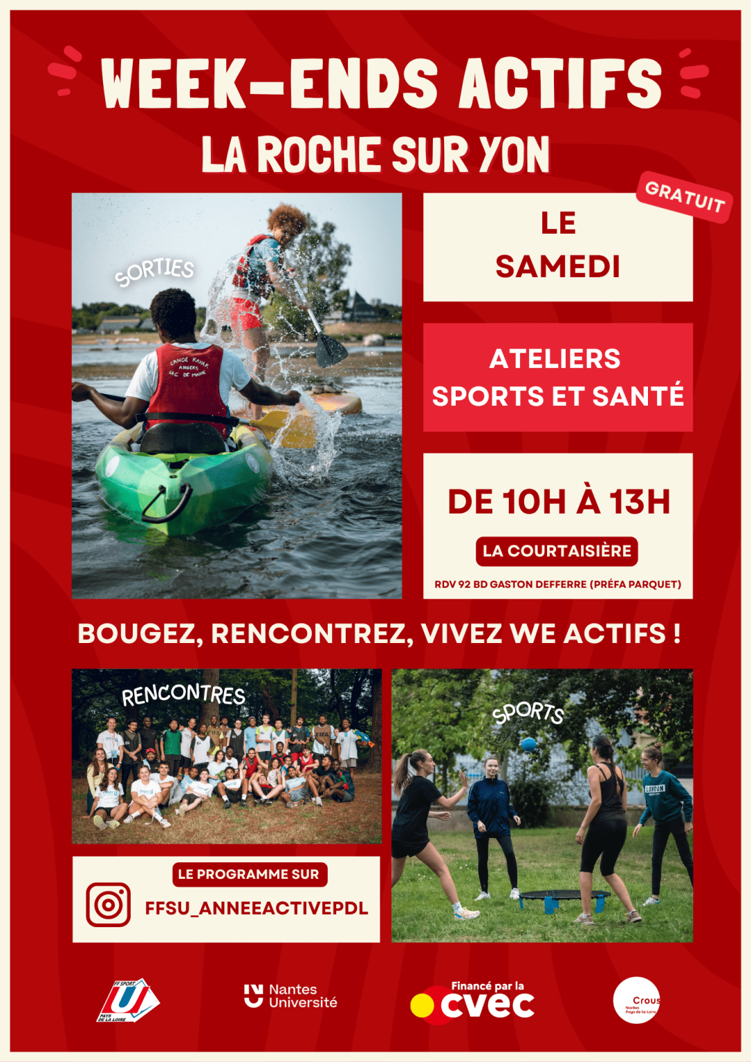 Week-ends Actifs - Crous Nantes Pays de la Loire